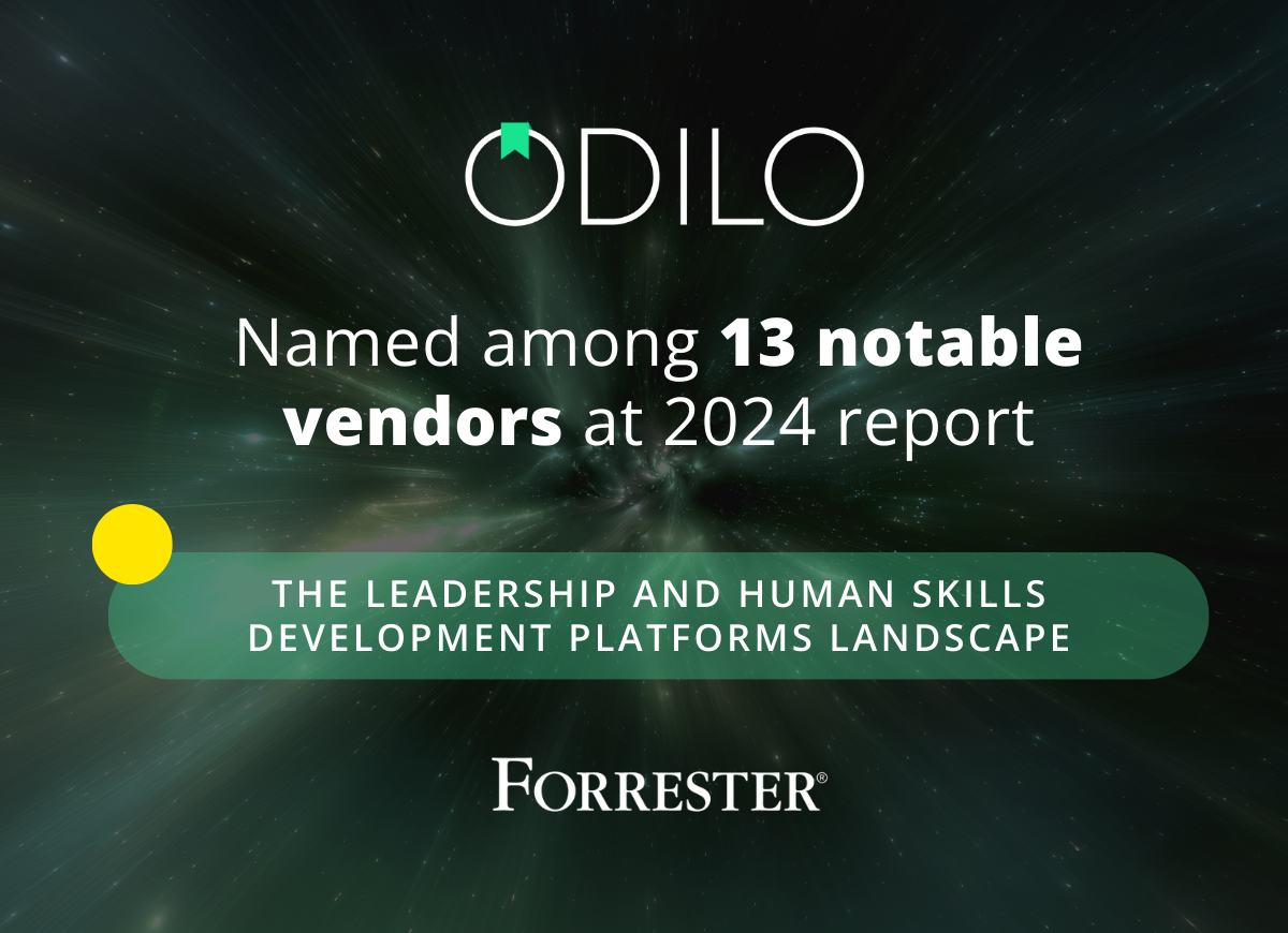 ODILO, among 13 notable vendors in Forrester’s Leadership and Skills ...